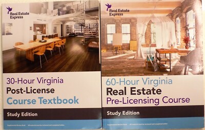 Lot of 2: Virginia Real Estate Licensing Study Edition Paperback Never ...