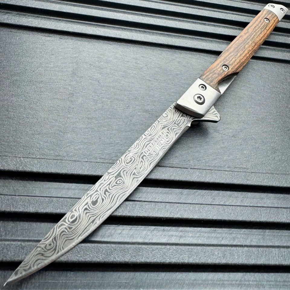 8" Defender Military Tactical Ball Bearing Folding Pocket Knife Blade w ...