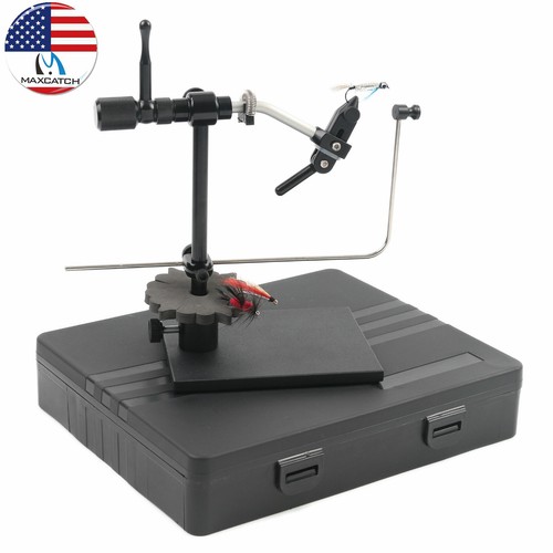 Maxcatch Rotary Fly Tying Vise Travel Alloy Fishing Tool Fly Fishing ...