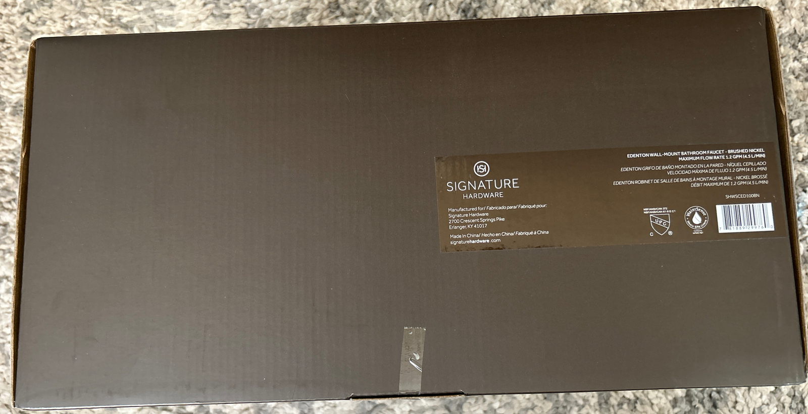 Mirabelle MIRWSCED100BN Edenton 1.2 GPM Wall Mounted Faucet Brushed ...