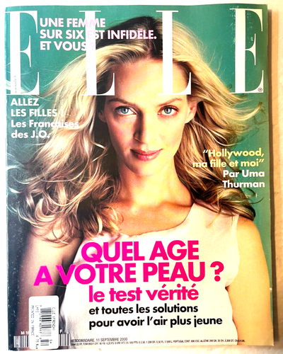 Uma Thurman French Elle Magazine September 2000 | eBay