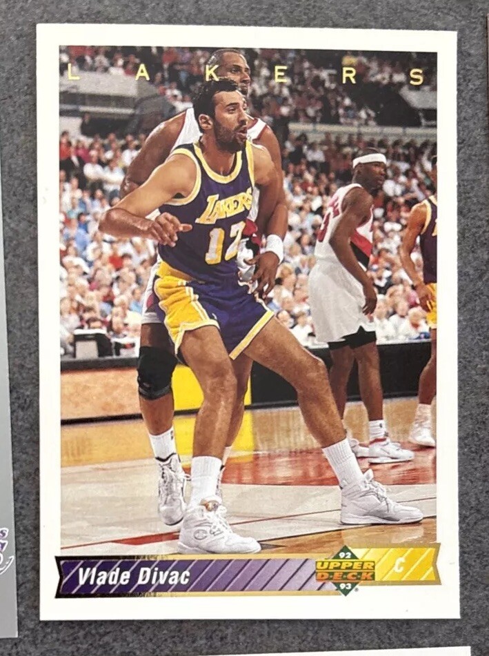 VLADE DIVAC VINTAGE NBA HALL OF FAME SIX (6) CARD BASKETBALL LOT ...