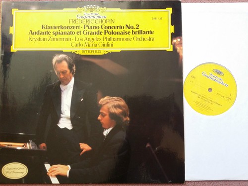 DG 2531 126 STEREO GERMAN CHOPIN PIANO CONCERTO 2 ZIMERMAN LA PHIL ...