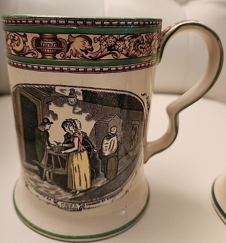 Mug Beer Stein Rare Vintage Adams Cries Of London English Ironstone ...