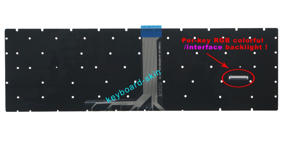 New For MSI GP65 GP75 Leopard 9SE 9SD GS75 MS-16U1 US interface backlit ...