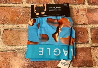 New Mens American Eagle Boxer Brief sz 3XL Chocolate Easter Bunny Blue ...