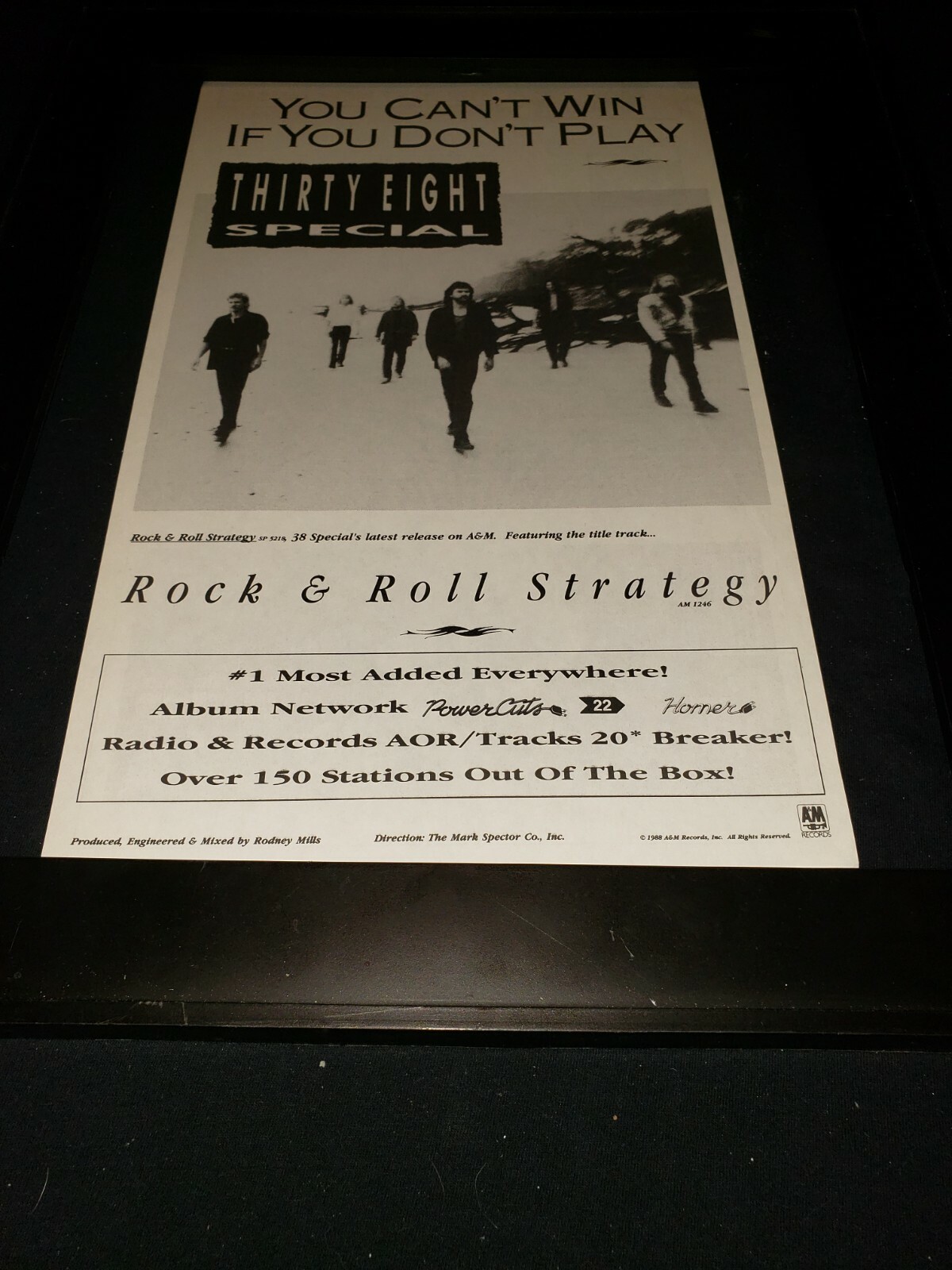 38 Special Rock & Roll Strategy Rare Original Radio Promo Poster Ad ...