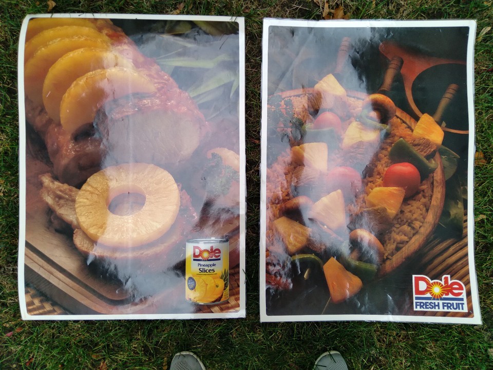 Vintage Dole Kids Hawaii Aloha Ad Fruit Art 4 Posters Large | eBay