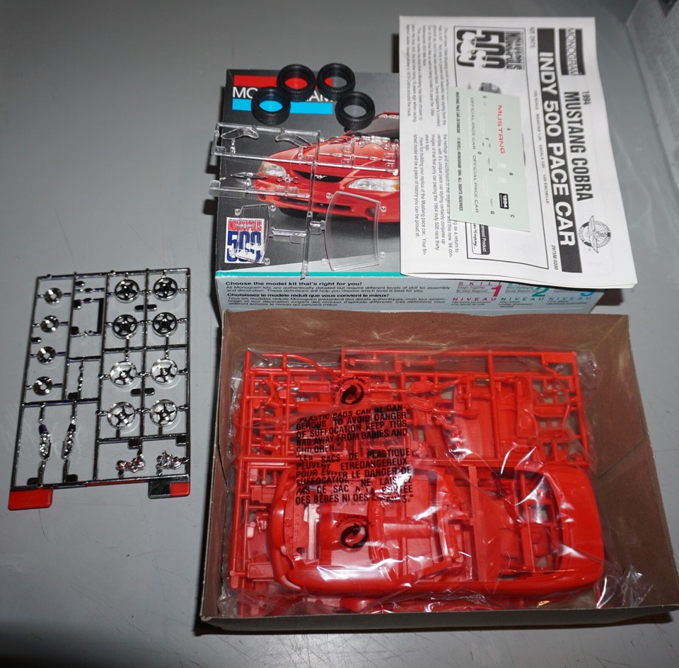 '94 Mustang Indy Pace Car Monogram 1/25 Complete & Unstarted. | eBay