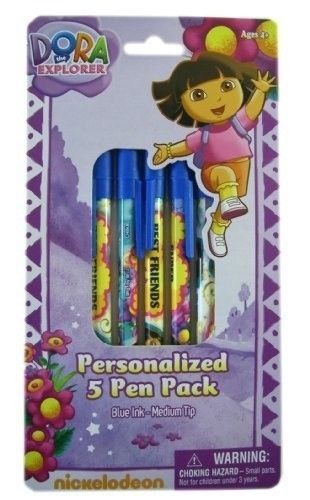 Nickelodeon 5pk Blue Ink Ballpoint Dora the Explorer Pen Set - Dora ...
