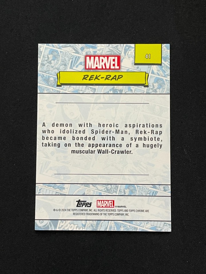 Rek-Rap 2024 Topps Chrome Marvel #41 | eBay