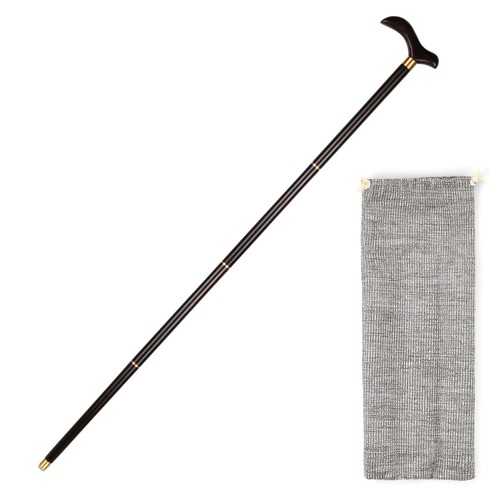 Wooden Walking Stick 4 Pieces Detachable Cane Trekking Poles Solid ...