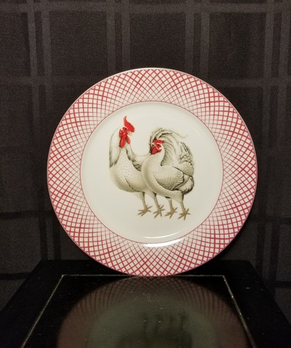 Home Essentials-Basic "Rooster & Hen" Dinner Plate Scene 3 | eBay