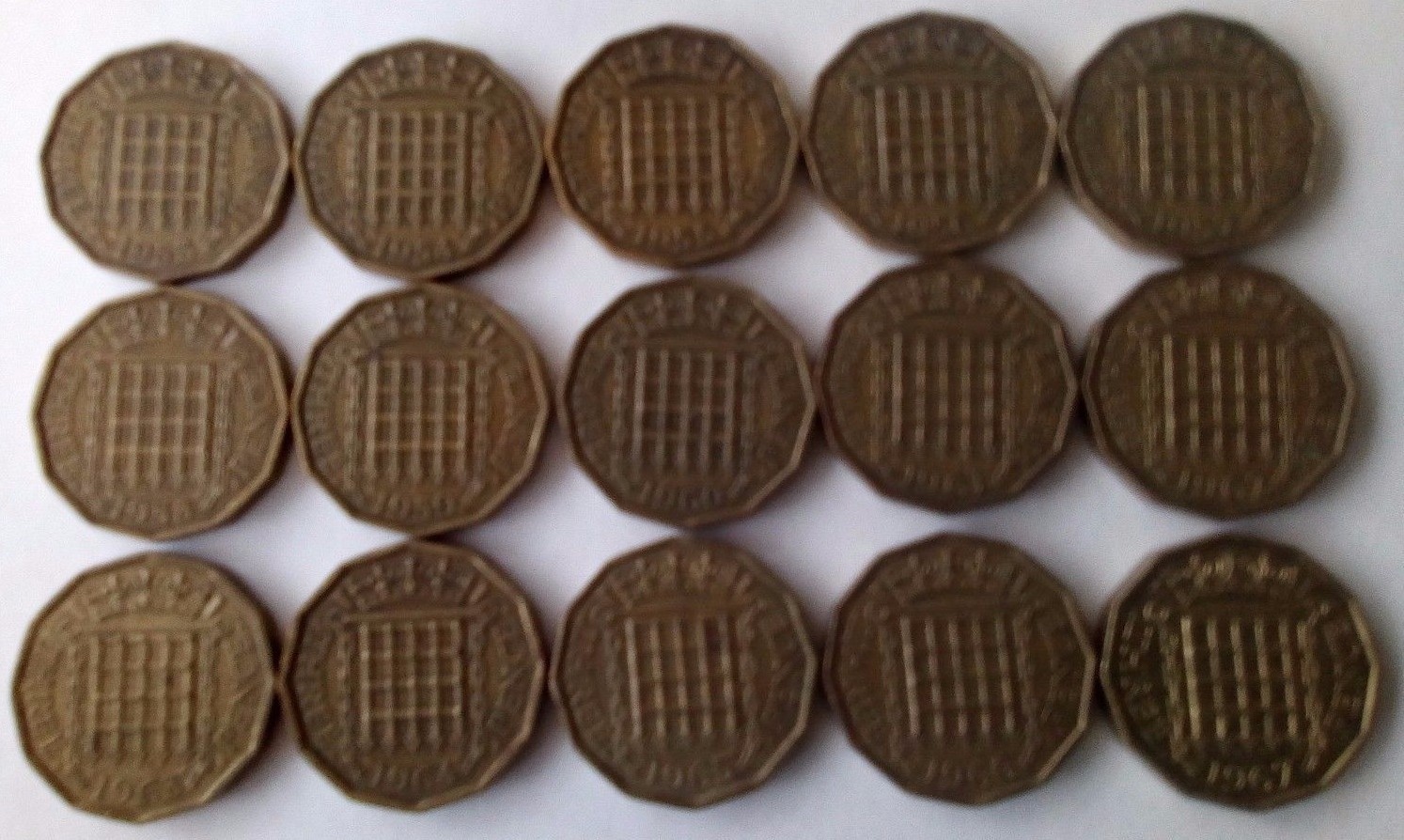 THREE PENNY COIN ELIZABETH II 1953-1967 CHOOSE YOUR YEAR THRUPPENNY BIT ...