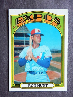 Ron Hunt #110 Topps 1972 Baseball Card (Montreal Expos) VG | eBay