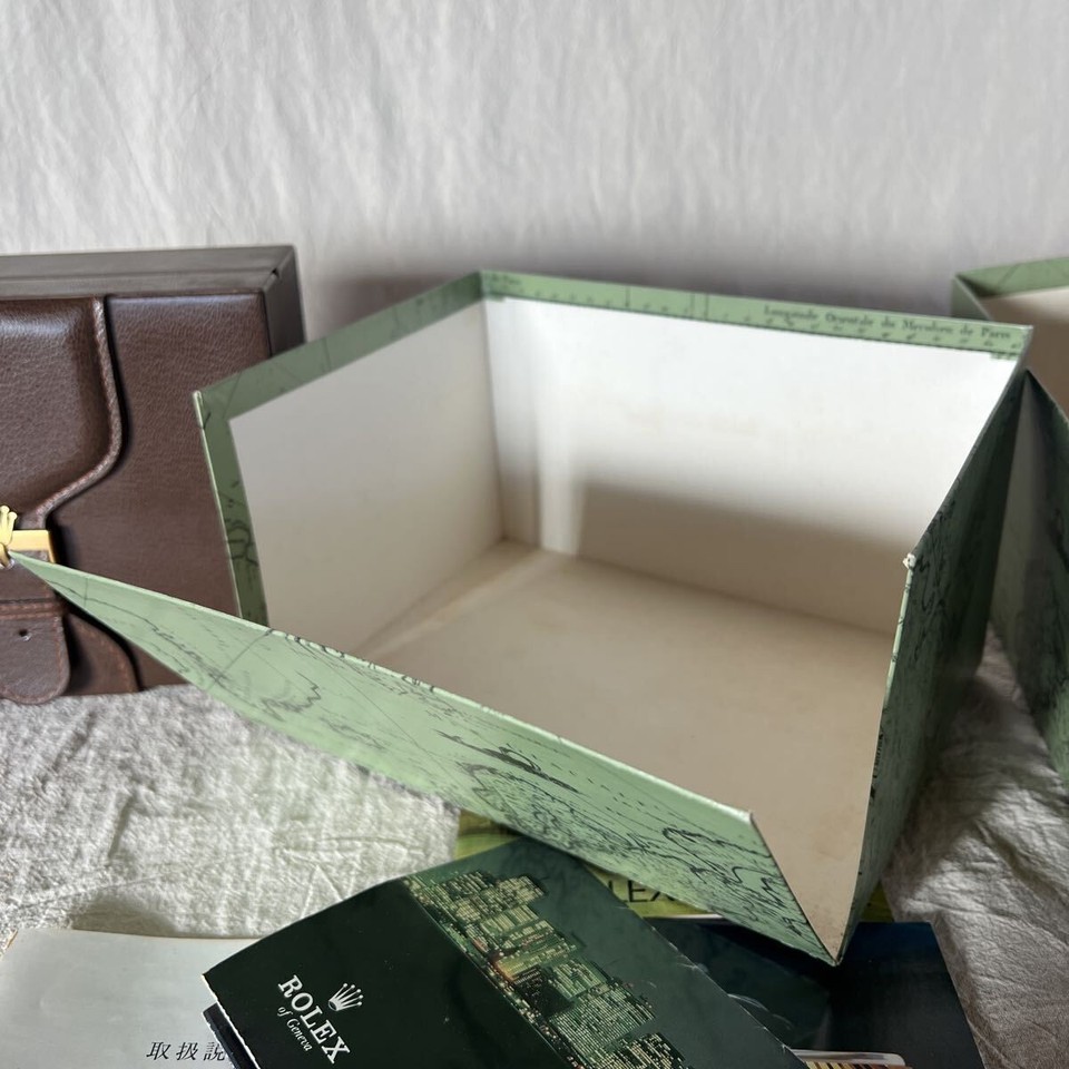 GENUINE ROLEX Day-Date watch box case Booklet tag calendar 71.00.08 ...