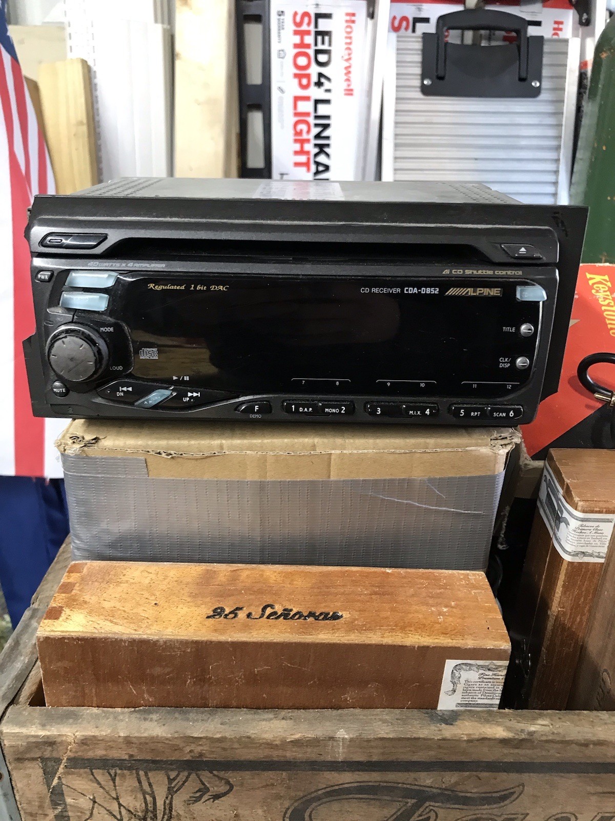 Old School Alpine CDA-D852 DIN & Half CD Receiver | eBay