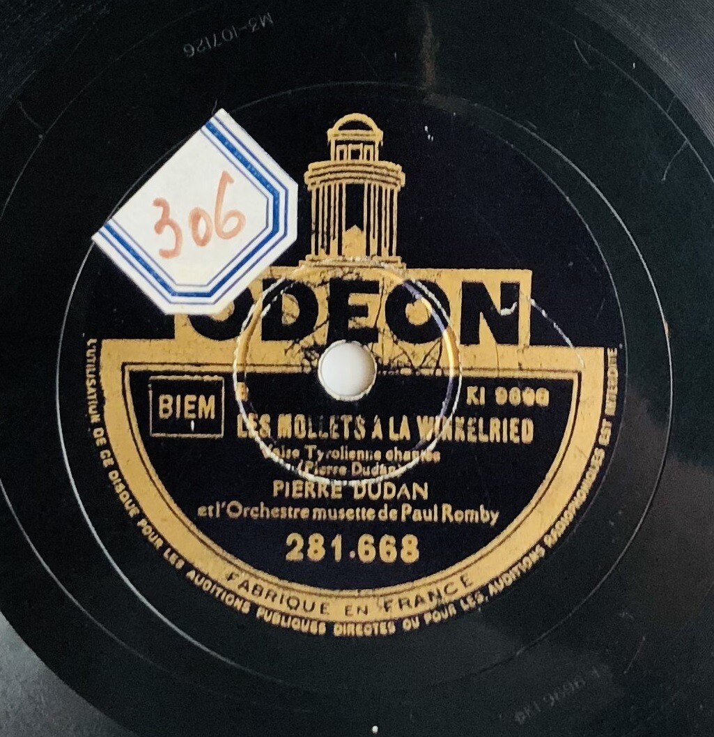 PIERRE DUDAN ca prend le café au lait au lit DISQUE 78 tours RPM ODEON ...