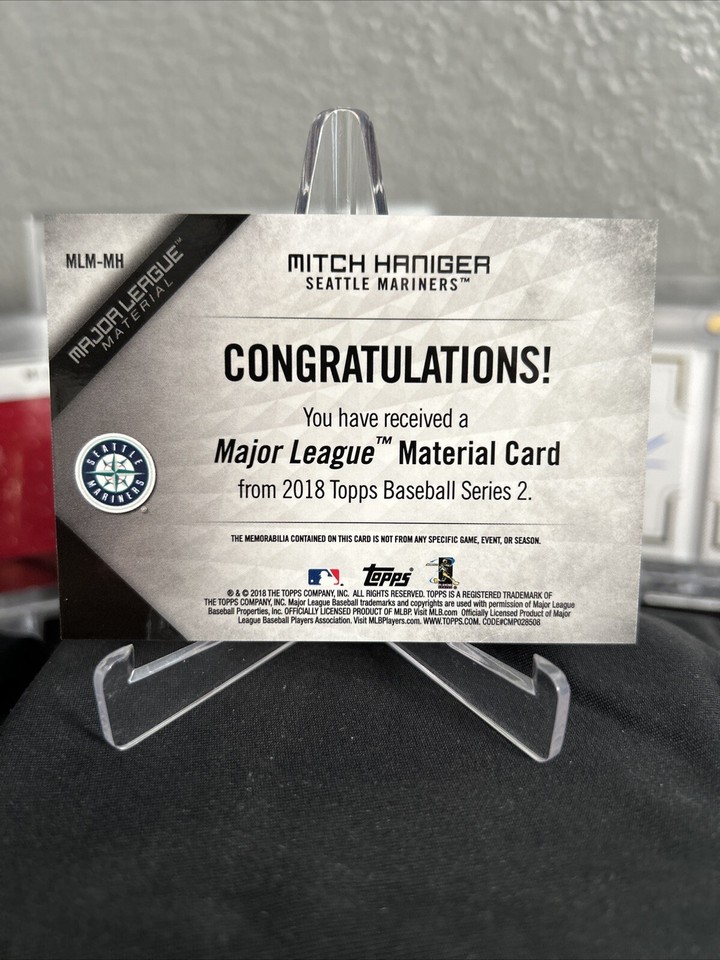 2018 Topps Baseball Series 2 Mitch Haniger Material Card | eBay