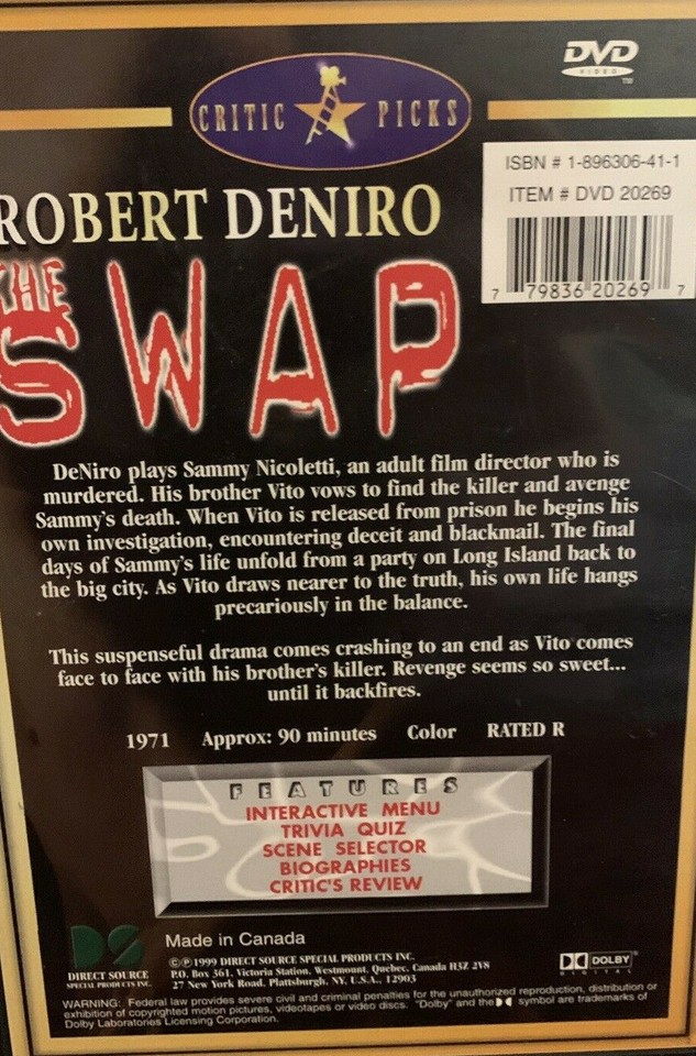 The Swap (DVD, 2002) 779836202697| eBay