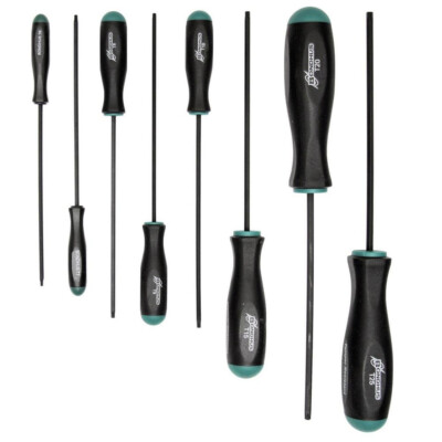 Torx/Star Tip Prohold Tip Screwdriver Set 8pcs T9-T40-Bondhus USA 75534 ...