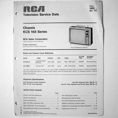 RCA ® Chassis KCS168 Models AZ-050E AZ-050H AZ-159WK TV Service Manual ...