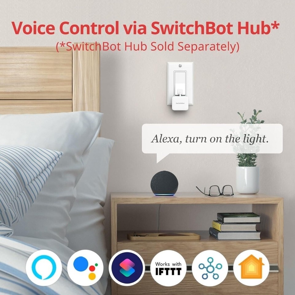SwitchBot Bot Smart Switch Button Pusher White App Bluetooth Authorized ...