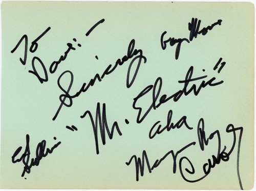Marvyn Roy - aka "Mr. Electric”/Ed Sullivan Show/In Person Signed Album ...