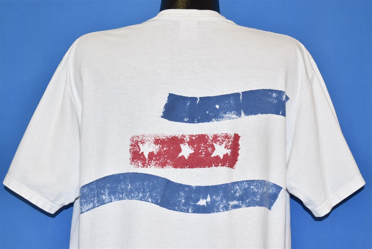 vintage 80s STARS STRIPES USA FLAG PATRIOTIC RED WHIT… - Gem