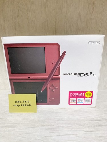 Nintendo DSi LL Color Wine Red Color Console Only Tested Working Japan ...