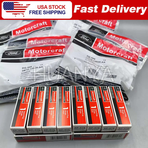 8 Set Motorcraft Ignition Coil DG508 & Spark Plug SP479 For Ford F150 4 ...