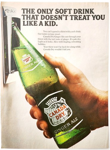 1966 Canada Dry Ginger Ale Advertisement Vintage Pop Soda Beverage ...