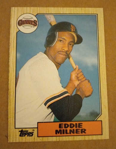 1987 Topps Traded EDDIE MILNER Baseball Card #78T. SAN FRANCISCO GIANTS ...