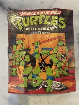 Vintage TMNT Ninja Turtles Figure Collectors Carrying Case W Insert ...