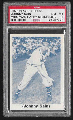 1976 Playboy Press Johnny Sain Who Was Harry Steinfeldt PSA 8 Boston ...