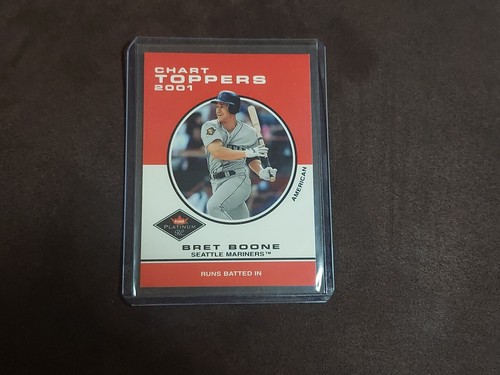 Brett Boone 2001 Fleer Platinum "CHART TOPPERS" ROOKIE Card #419 ...