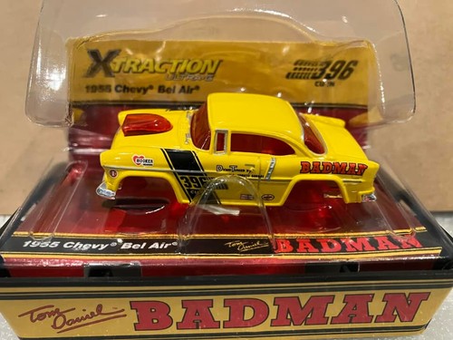 Auto World EXCLUSIVE BADMAN '55 CHEVY BELAIR HO Slot Car BODY ONLY w ...