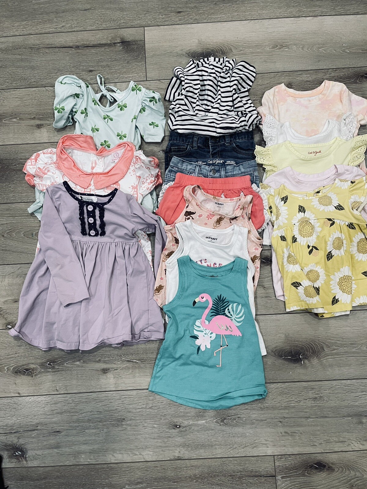 LOT OF 15 PIECES FOR GIRLS CLOTHING SIZE 4T~DRESSES/SHORTS/TSHIRTS | eBay