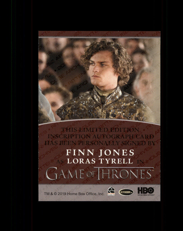 Finn Jones as Loras Tyrell Rittenhouse Game of Thrones Inscription ...