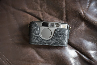 Handmade Genuine Real Leather Half Camera Case Bag Cover for Contax T2 ...