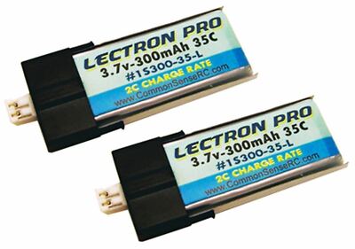 Latest Lectron Pro 35C 300mAh 3.7 volt Lipo Battery 2-Pack for Blade ...