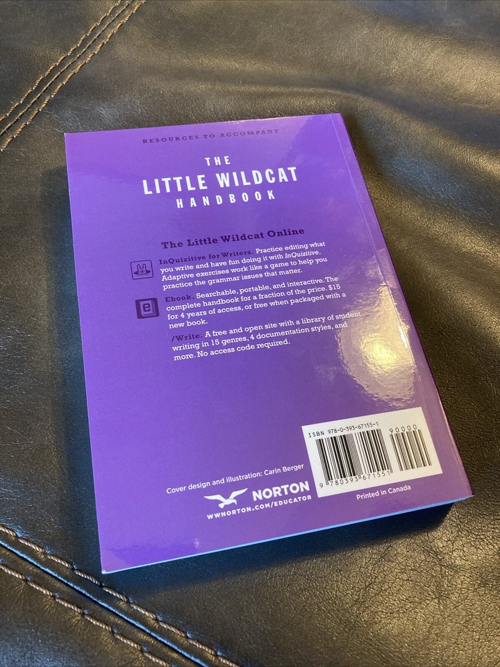 The Little Wildcat Handbook 3E Weber State University ISBN ...
