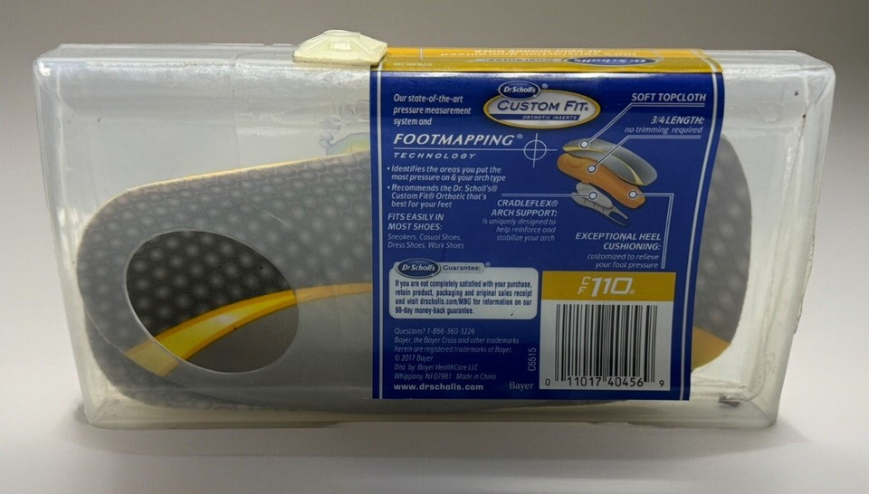 dr. scholls custom fit orthotic inserts cf 110 distressed packaging | eBay