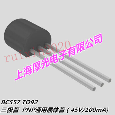 (10PCS) BC557C TRANS AMP PNP 45V 100MA TO-92 557 BC557 #98/7 | eBay