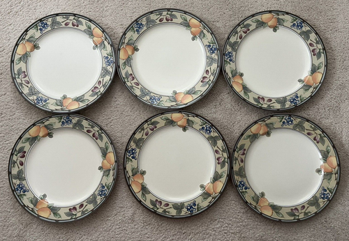 Mikasa Intaglio GARDEN HARVEST 11 1/8'' Dinner Plates CAC29 Set Of 6 | eBay