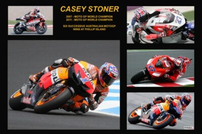 COLLAGE Casey Stoner - Retires from MotoGP - PHOTO PRINT POSTER | eBay