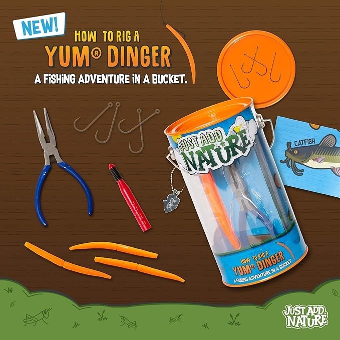 Just Add Nature Fishing Adventure in a Bucket Fishing Kit Teach Kids ...