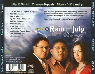 ALEX E. SMITH/CHEEVERS TOPPAH/NITANIS "KIT" LANDRY RAIN IN JULY: NATIVE ...
