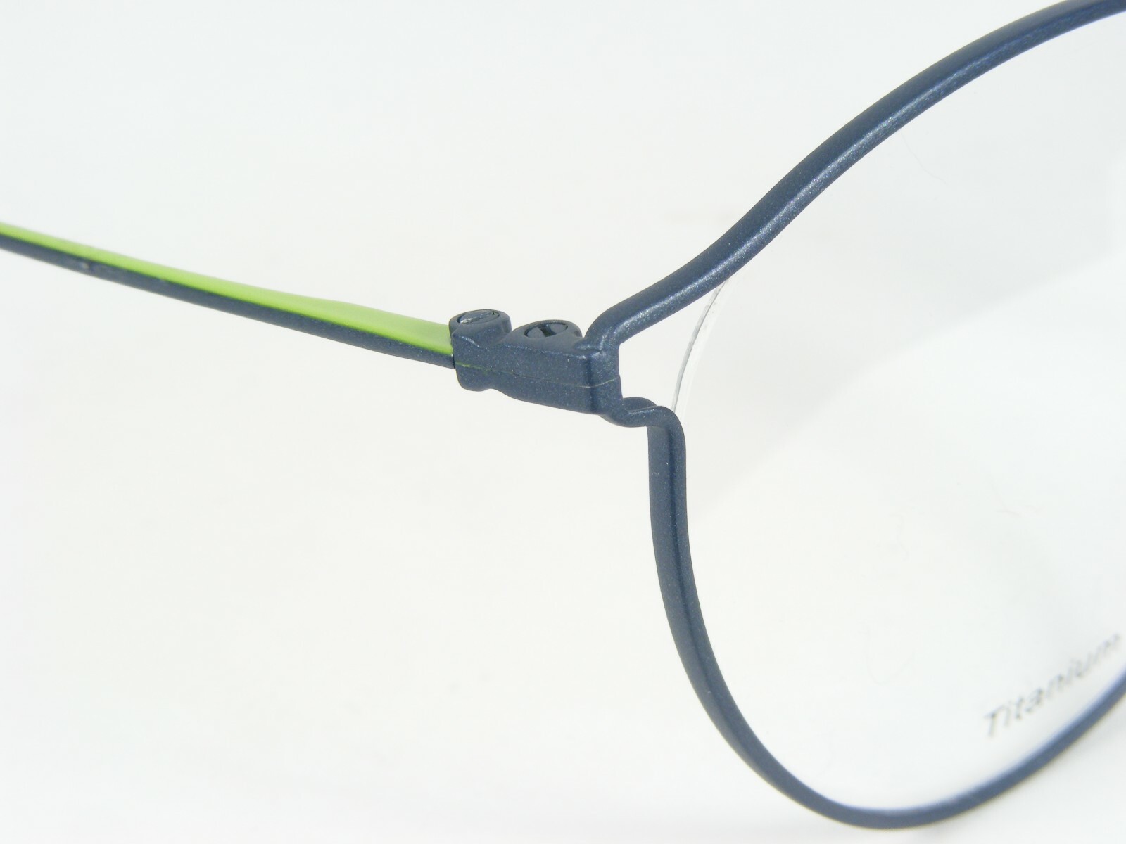JISCO EOLO GY SLATE BLUE /LIME EYEGLASSES GLASSES TITANIUM FRAME 52-17 ...
