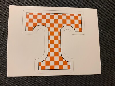Tennessee Volunteers Vols Power T Checker SEC Yeti Laptop Hydro Decal ...
